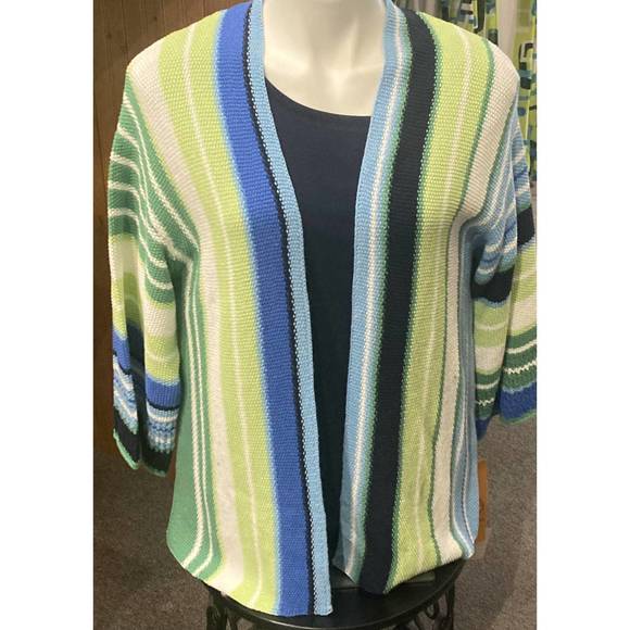Ruby Rd. | Sweaters | New Ruby Rd Stripe Openfront Cardigan In Multi ...